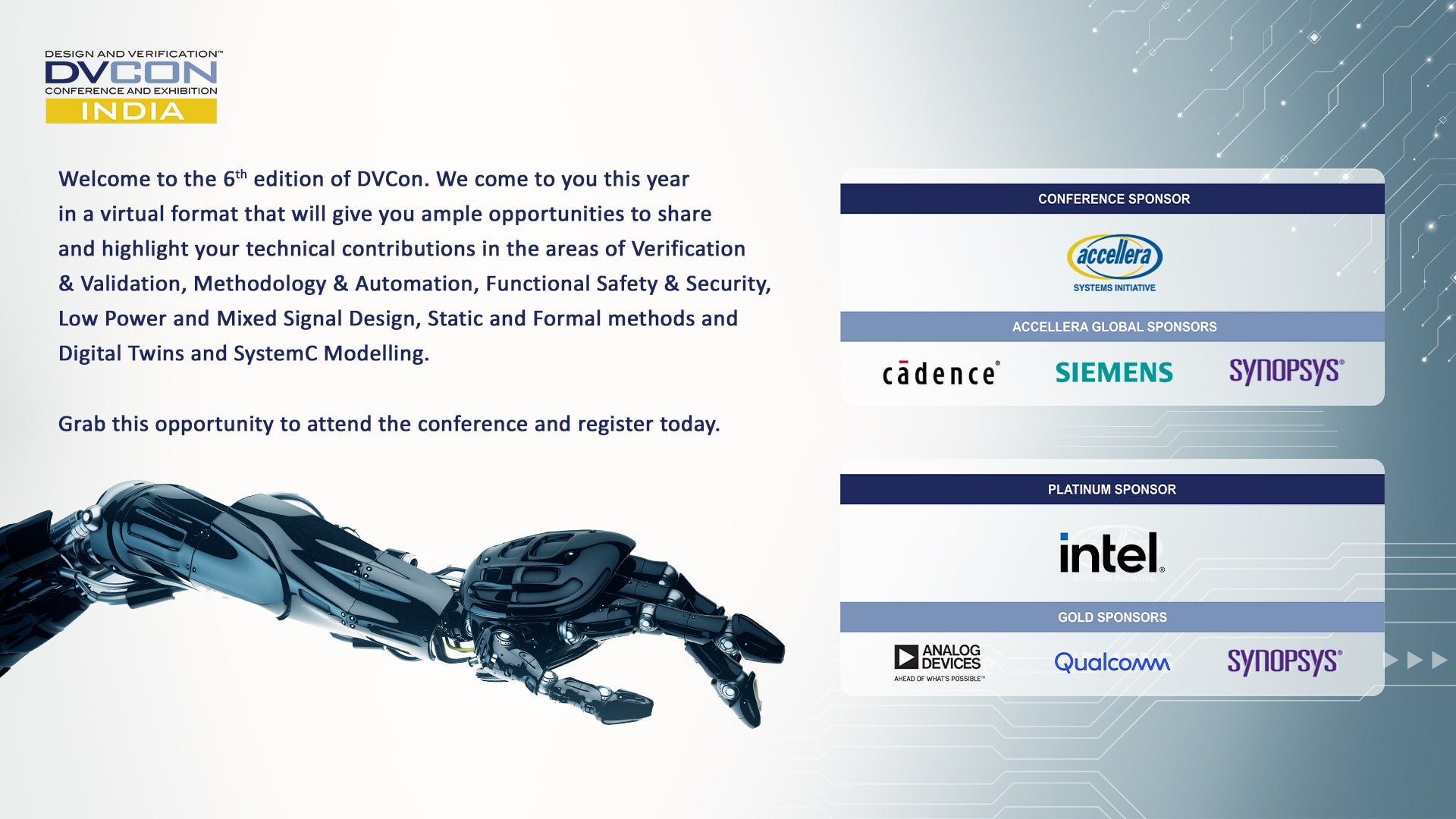 Welcome | DVCon India 2021